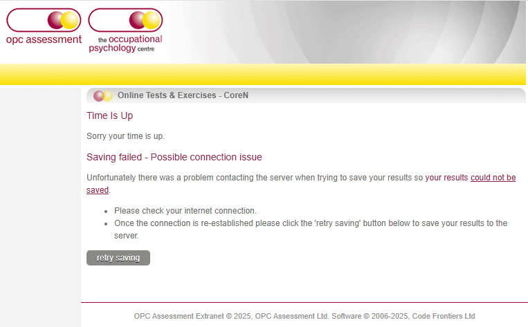 The OPC - Psychology - Consultancy - Candidate Support: Online Assessment